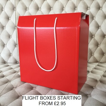 Small Red Flight Box- Small Red Flight Box size - l 350 x w 195 x h