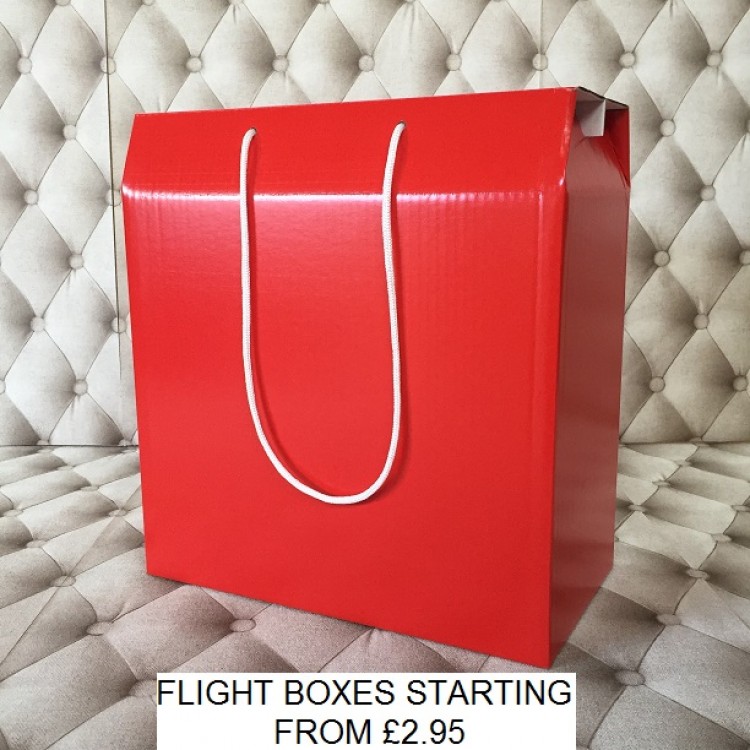 Small Red Flight Box- Small Red Flight Box size - l 350 x w 195 x h